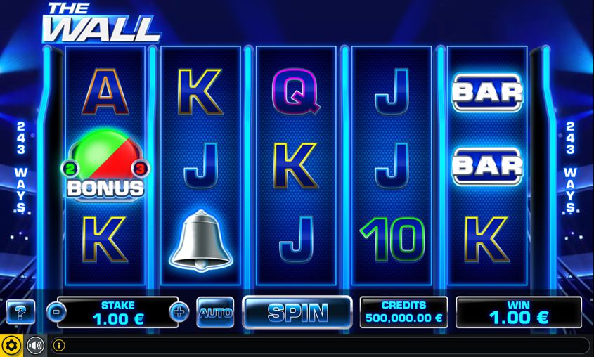 The Wall Slot - Free Play in Demo Mode