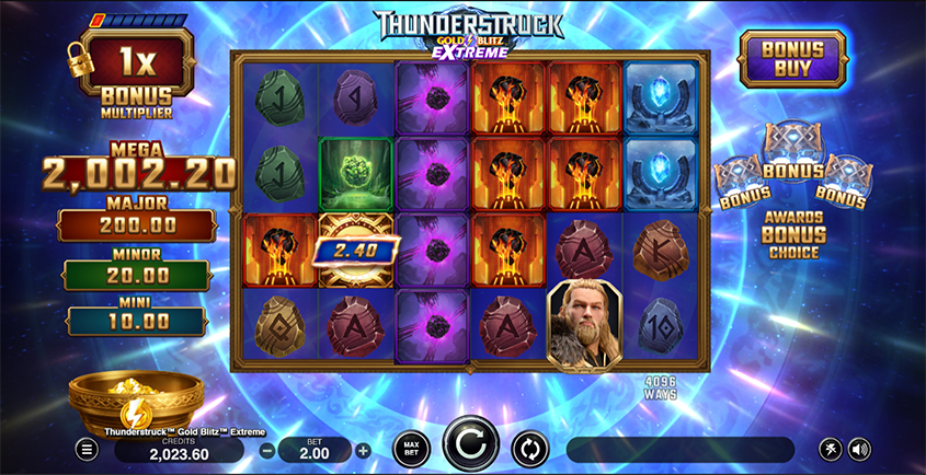 Thunderstruck Gold Blitz Extreme Slot | Play Online | RTP: 96.00%