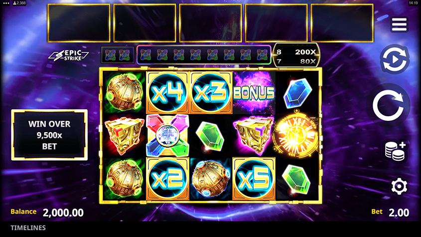 Timelines (Northern Lights Gaming) Slot - Free Play in Demo Mode