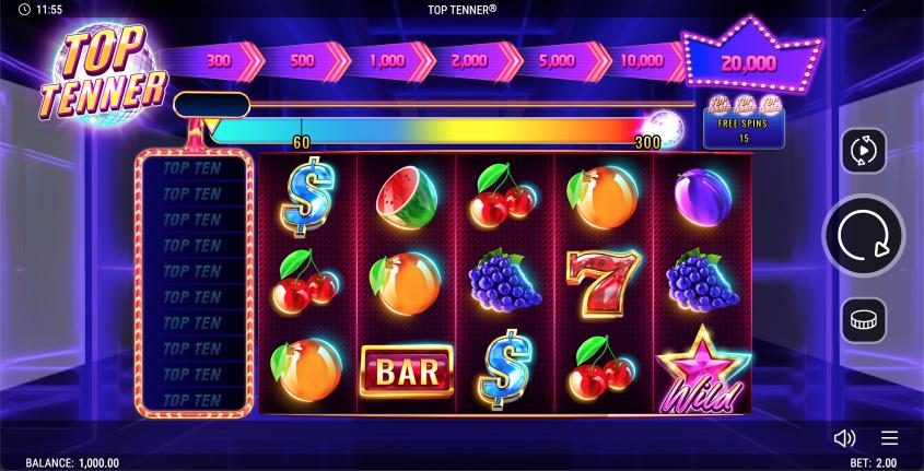 Top Tenner Slot - Free Play in Demo Mode