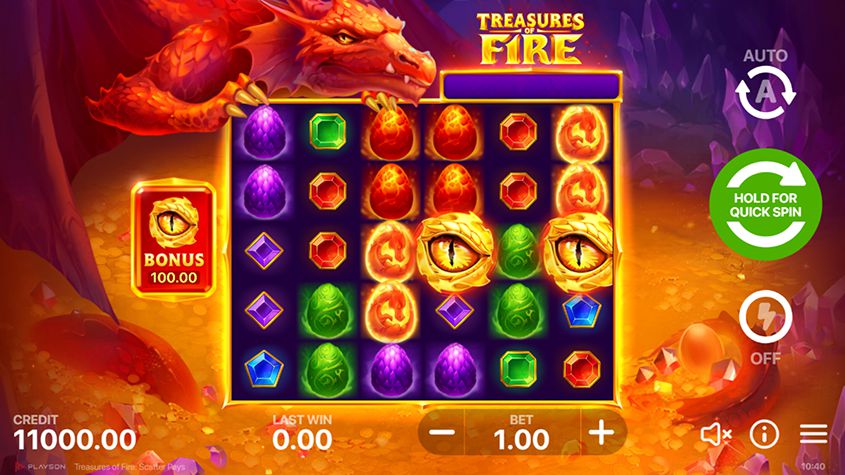 Treasures of Fire Slot - Free Play in Demo Mode