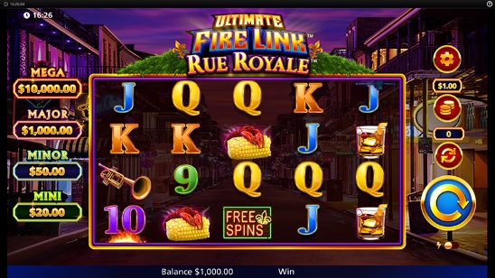 Ultimate Fire Link Rue Royale Slot - Free Play in Demo Mode