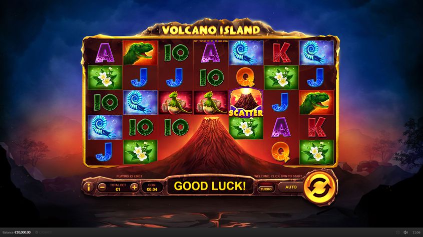 Volcano Island Slot - Free Play in Demo Mode