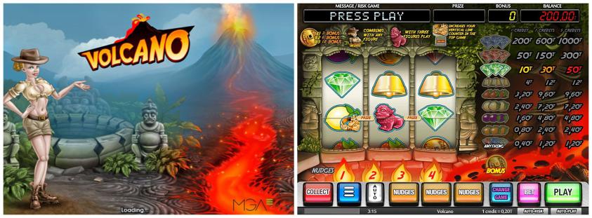 Volcano (MGA) Slot - Free Play in Demo Mode