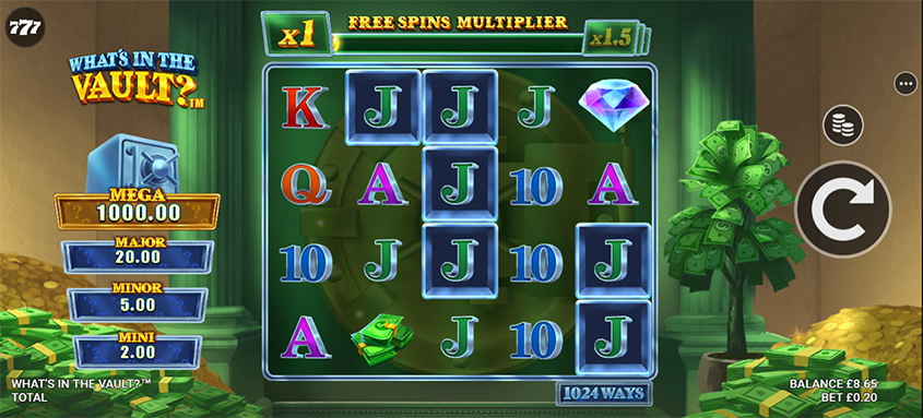 What's in the Vault Slot | Play Online | RTP: 96.00%