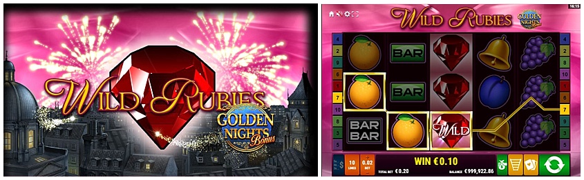 Wild Rubies Golden Nights Slot - Free Play in Demo Mode