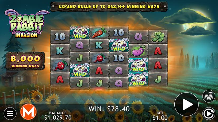 Zombie Rabbit Invasion Slot - Free Play in Demo Mode